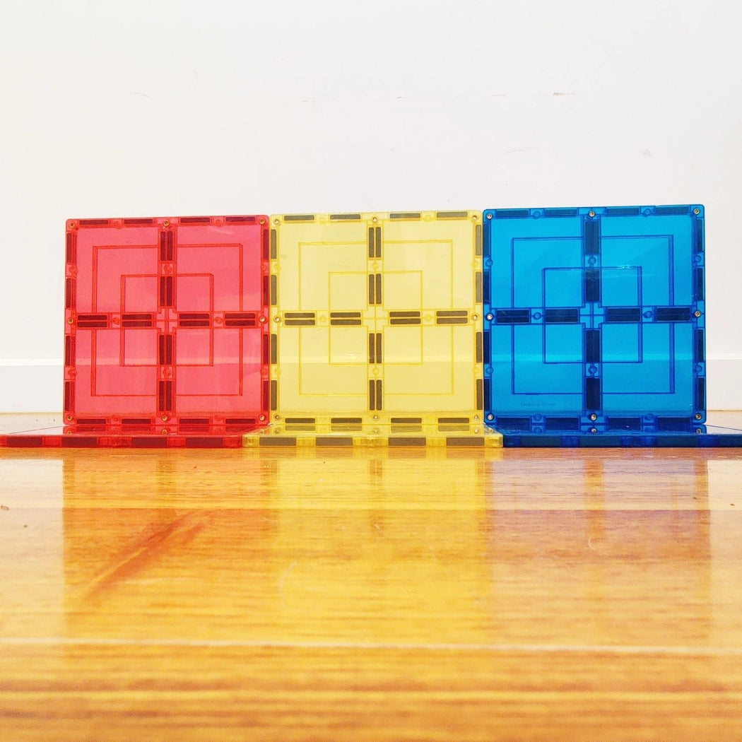 Learn & Grow Magnetic Tiles - Large Square Pack- 8 piece – Play Seekers